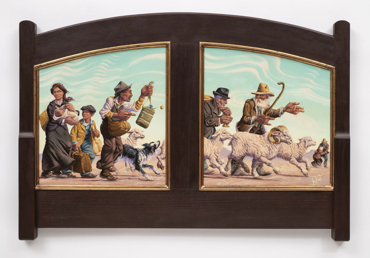 Vogel, Jim. 81C, "Crossing a Line in the Sand II" – Briscoe Western Art Museum