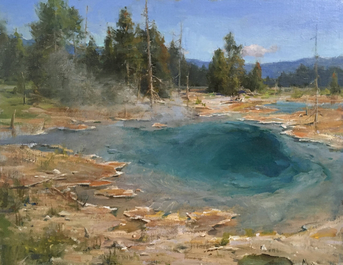 Ma, Kyle. 43C, "Yellowstone Geyser" SOLD – Briscoe Western Art Museum